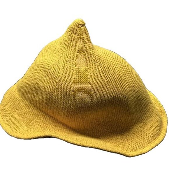 Accessories | Vintage Woven Yellow Medieval Hat | Poshmark